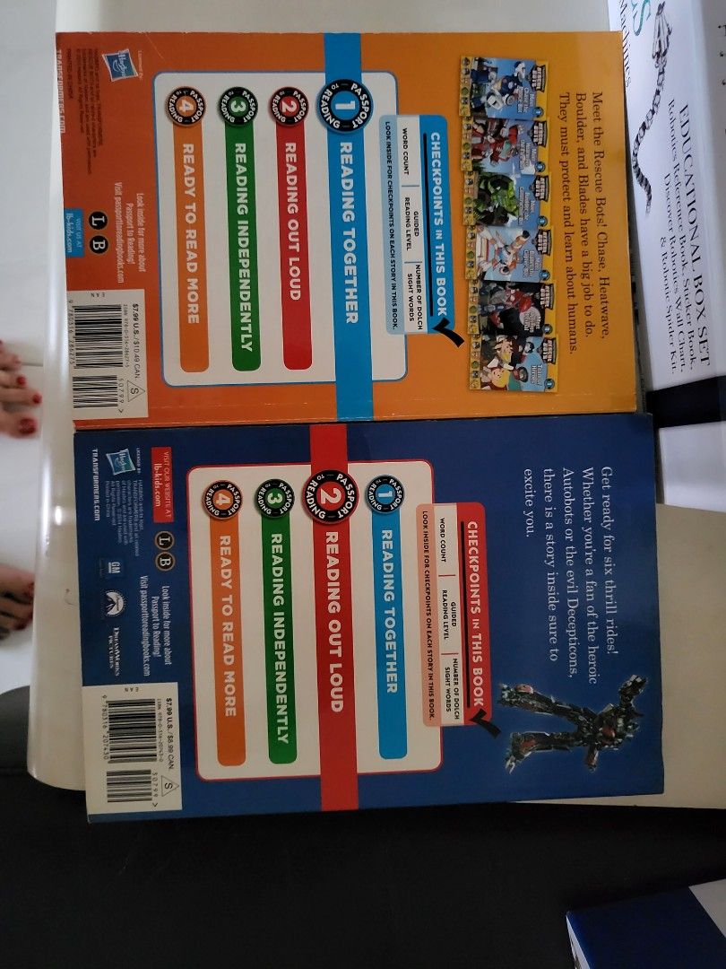 Transformers Passport to Reading (6 books in one) Levels 1 and 2 ...