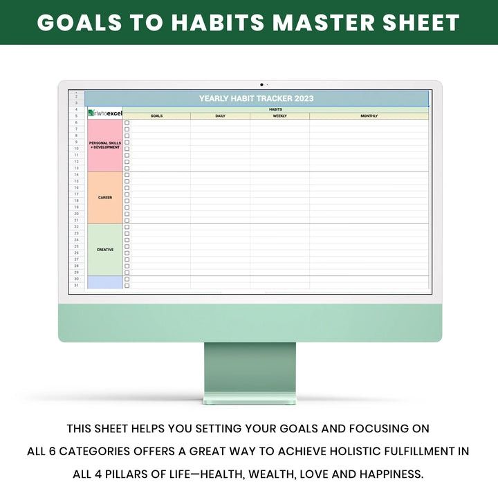 Ultimate Habit Tracker Spreadsheet - Premium Quality & Easy to Use ... Ultimate Habit Tracker Spreadsheet - Premium Quality & Easy to Use ...