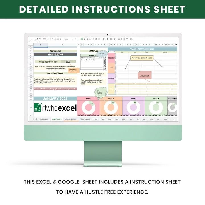 Ultimate Habit Tracker Spreadsheet - Premium Quality & Easy to Use ... Ultimate Habit Tracker Spreadsheet - Premium Quality & Easy to Use ...