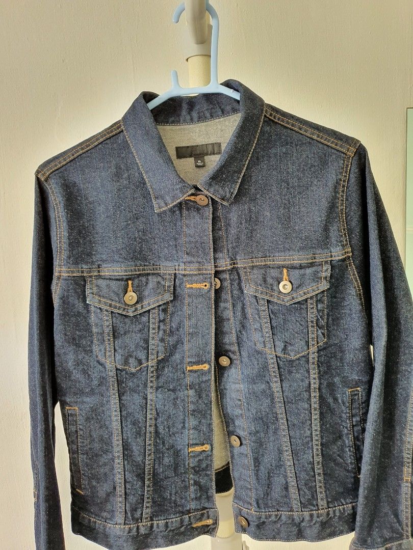 Uniqlo Denim Jacket, Women's Fashion, Coats, Jackets and Outerwear on ...