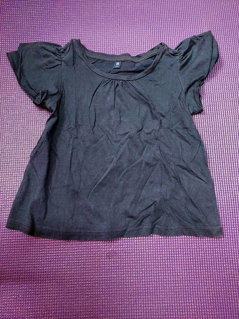 Uniqlo Plain Navy Blue Size 110 Girls Blouse Shirt for Kids, Babies & Kids, Babies & Kids ...