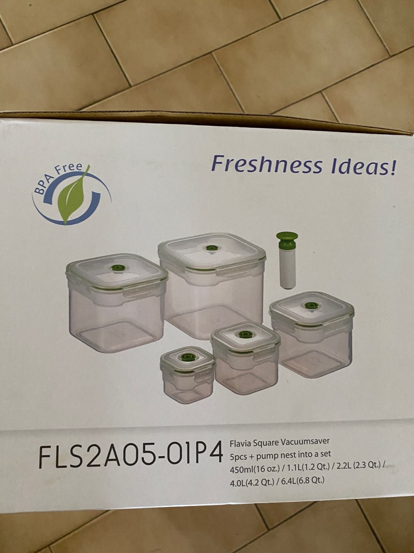 Vacuum fresh Tupperware food container, Furniture & Home Living ...