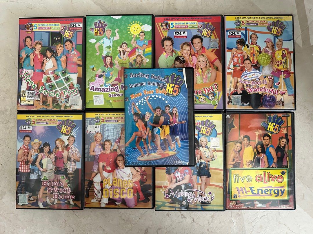Various Hi 5 DvDs, Hobbies & Toys, Music & Media, CDs & DVDs on Carousell