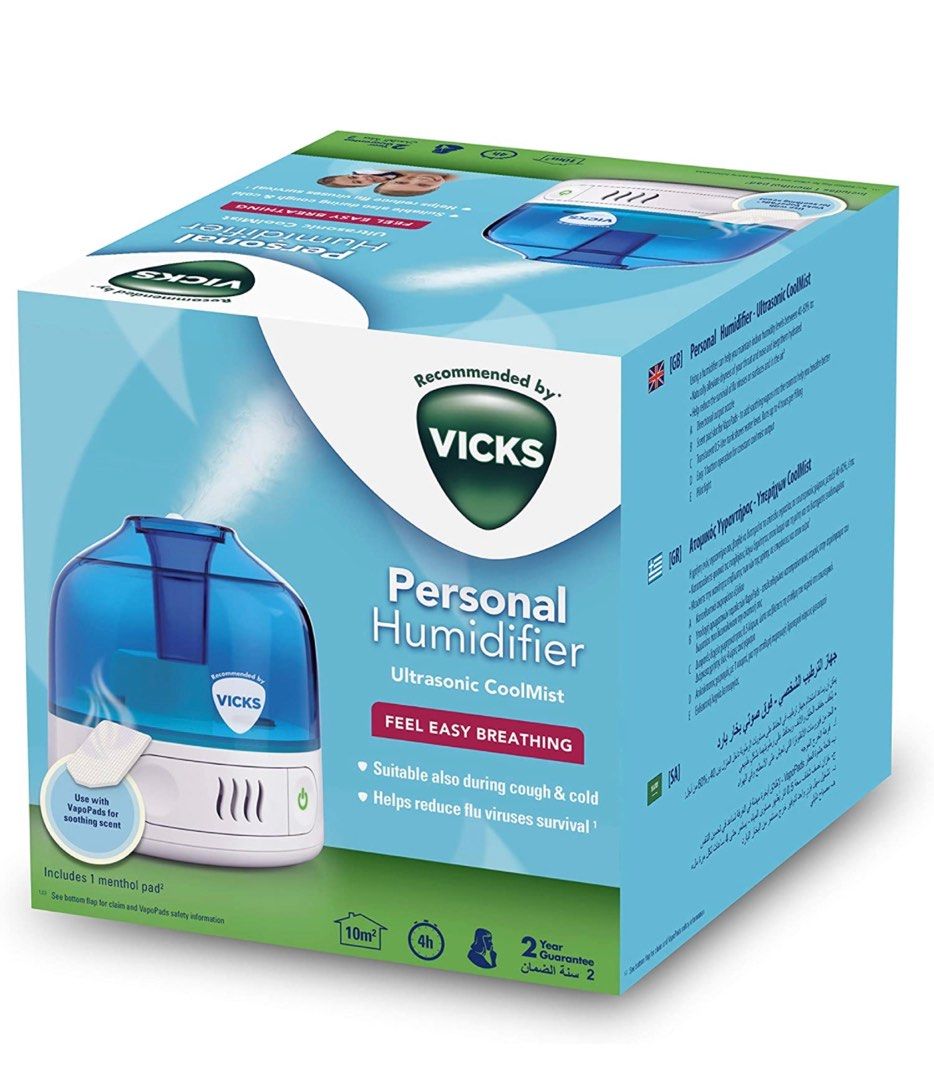 Vicks Cool Mist Ultrasonic Humidifier, TV & Home Appliances, Air ...