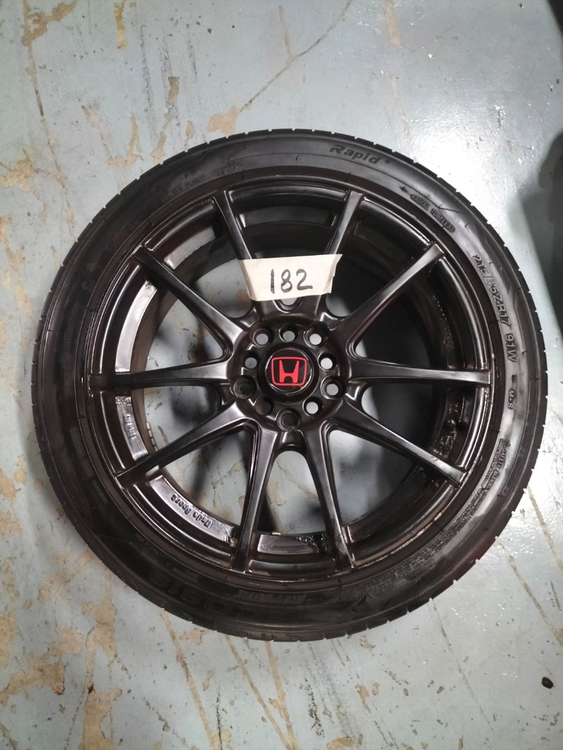 Wedsports Tyre and Rim Set, Car Accessories, Tyres & Rims on Carousell