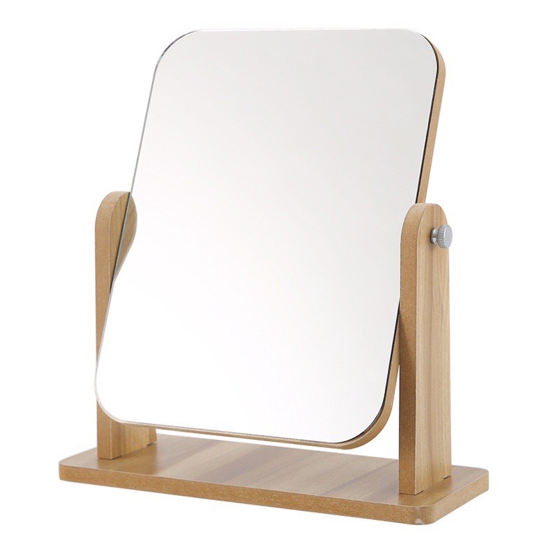 Wooden Desk Mirror with stand, Furniture & Home Living, Furniture ...
