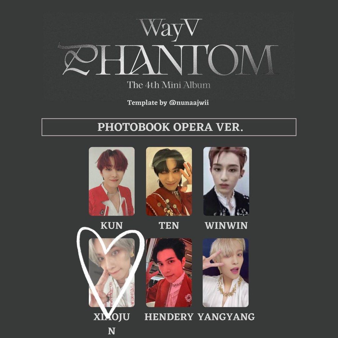 wts / wtt wayv phantom winwin album pc & hendery postcard, Hobbies ...