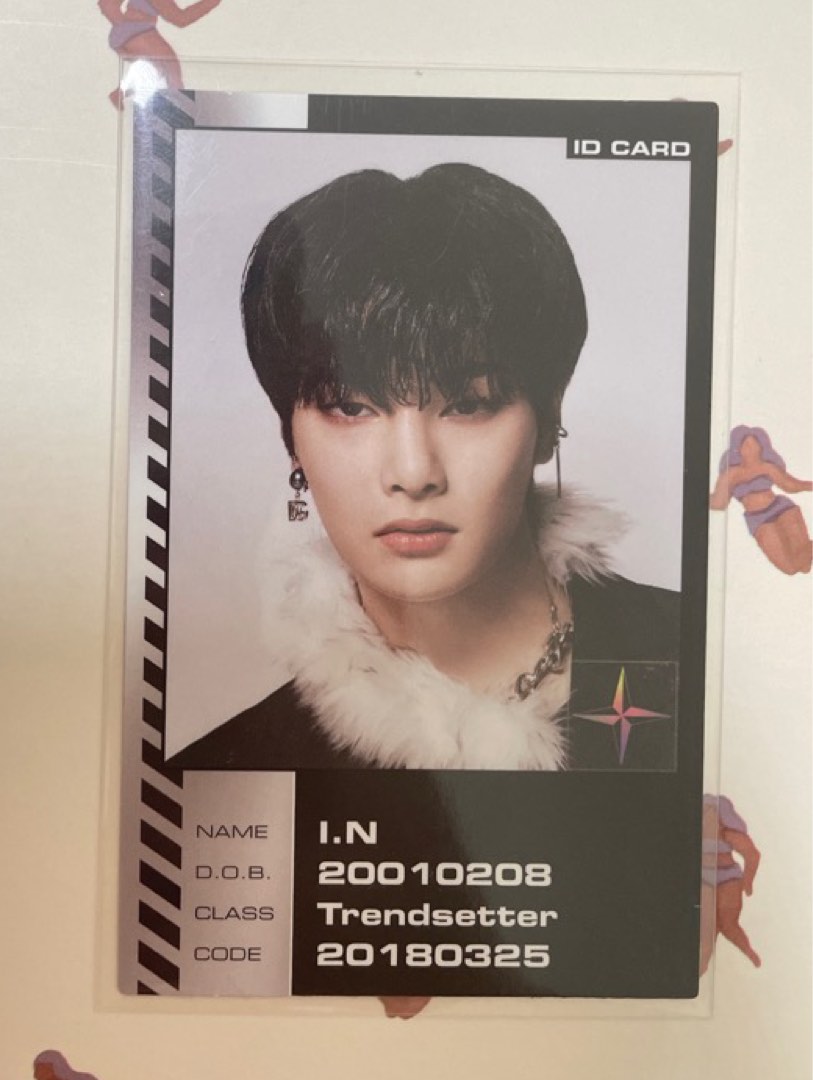 wts stray kids skz i.n jeongin oddinary id card pc, Hobbies & Toys ...
