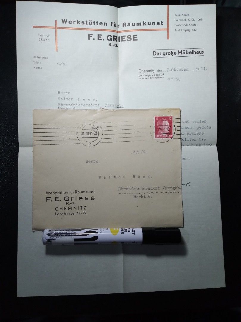 WWII Nazi Hitler letters, 450 each, Hobbies & Toys, Memorabilia ...