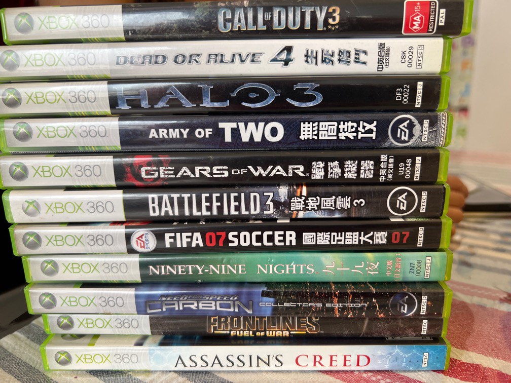 XBOX 360 titles in good conditions. $10 each. Take all can nego., Video ...