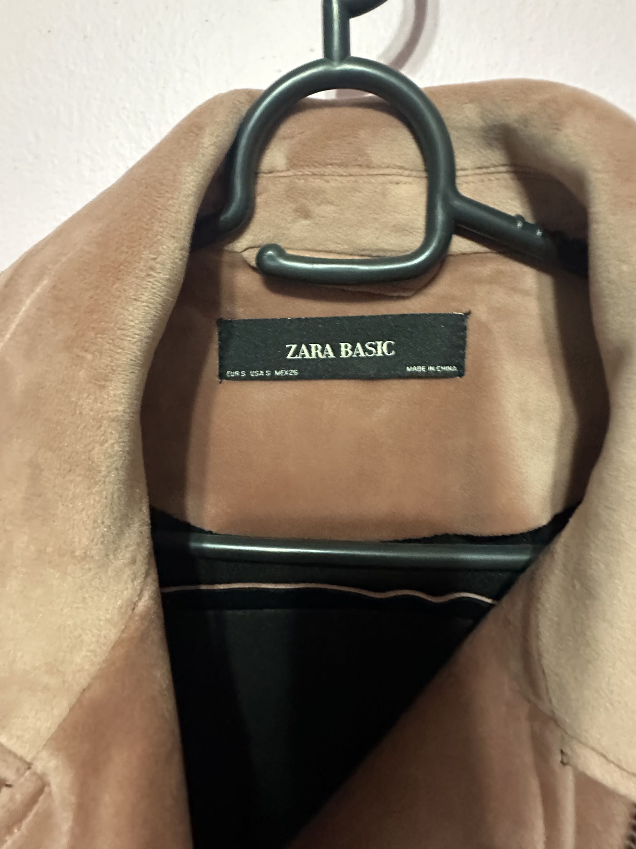 Zara Basics Women Pink Felt Biker Jacket, Women's Fashion, Coats, Jackets and Outerwear on Carousell