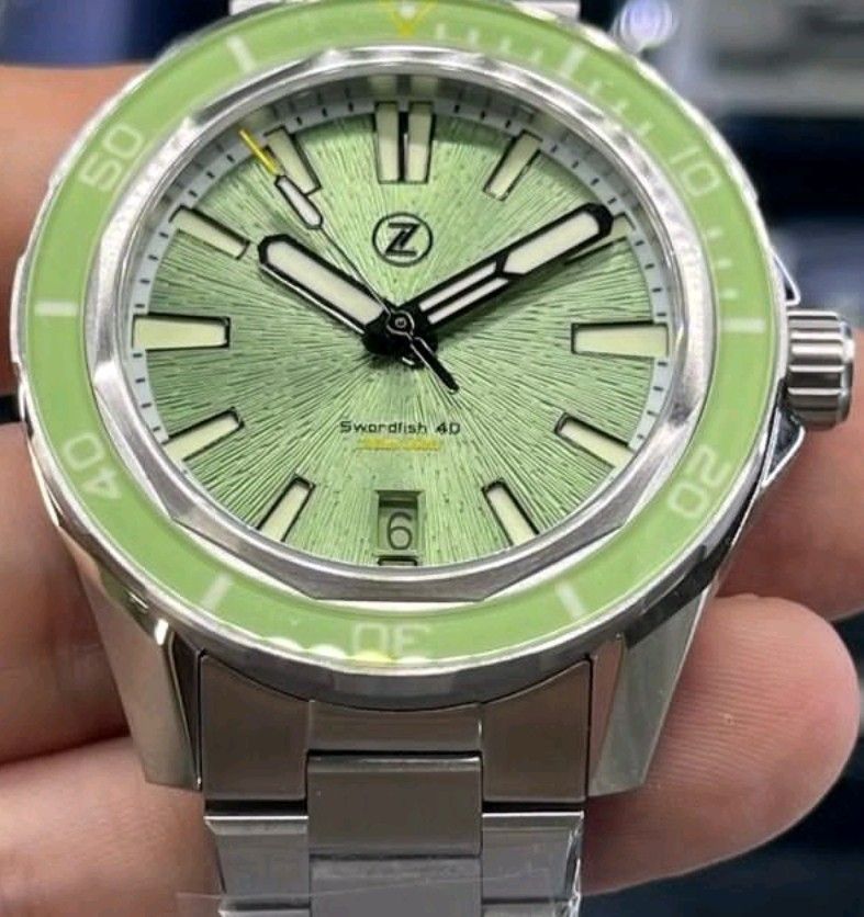 Zelos Swordfish "Sage" Stainless Steel 40, Men's Fashion, Watches & Accessories, Watches on ...