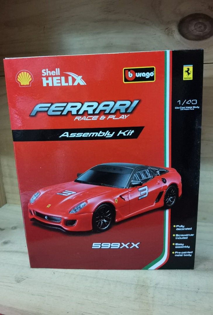 1/43 Shell Helix Ferrari Race & Play Assembly Kit Series, Hobbies ...