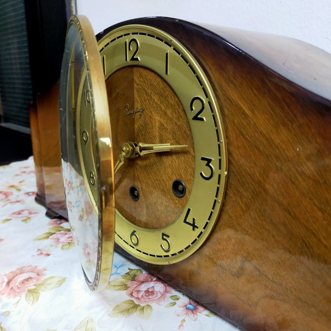 1950s Benzing by JBS Schwarzwald Mantel Clock, Furniture & Home Living ...