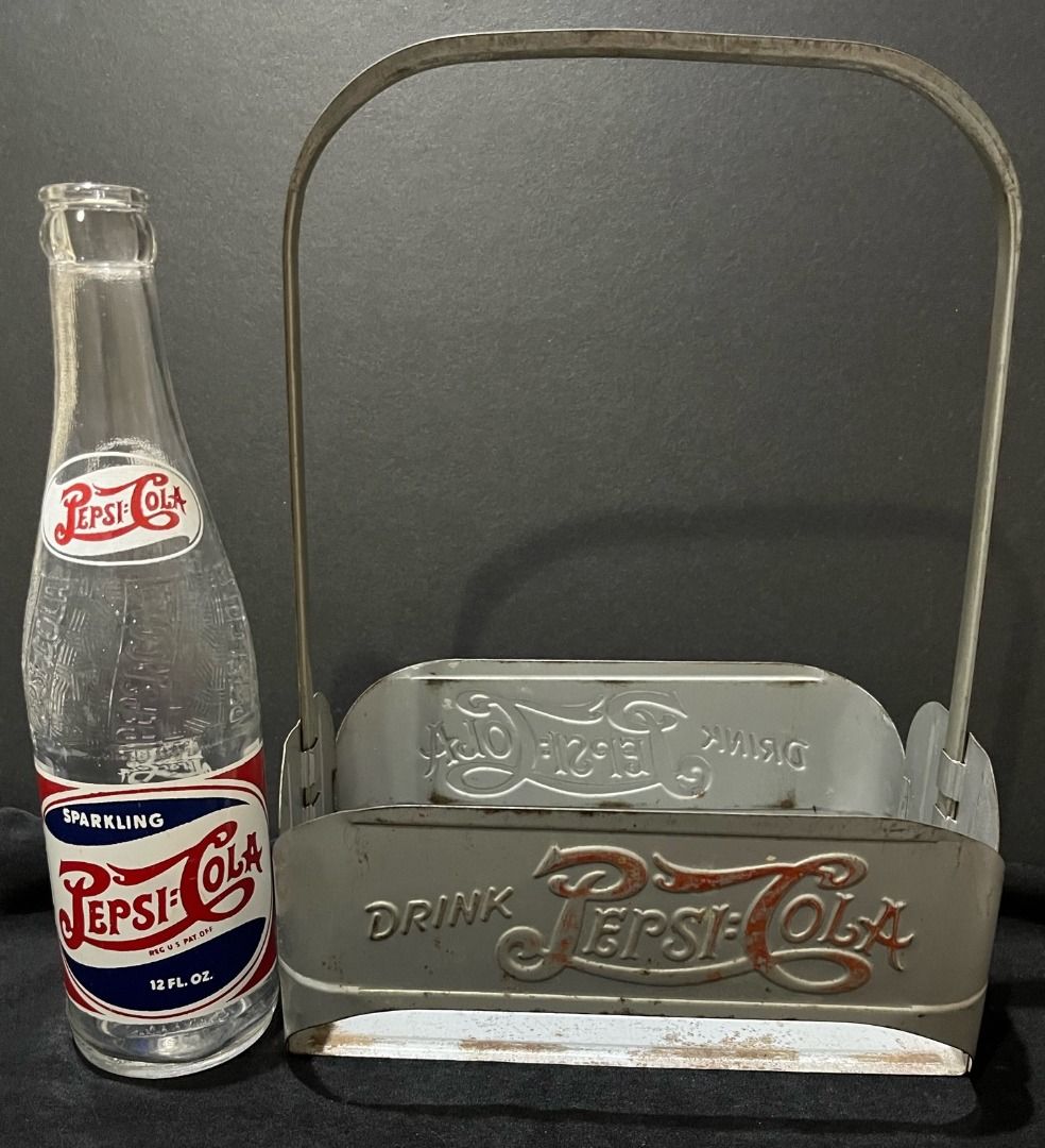 1950s Pepsi Double Dot 6-bottle Metal Carrier, Hobbies & Toys ...