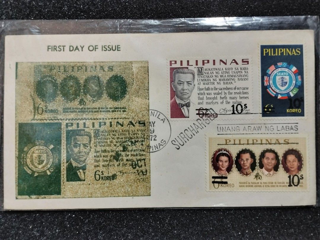 1972 FIRST DAY ISSUE PHILIPPINE STAMP EMILLIO AGUINALDO, Hobbies & Toys ...