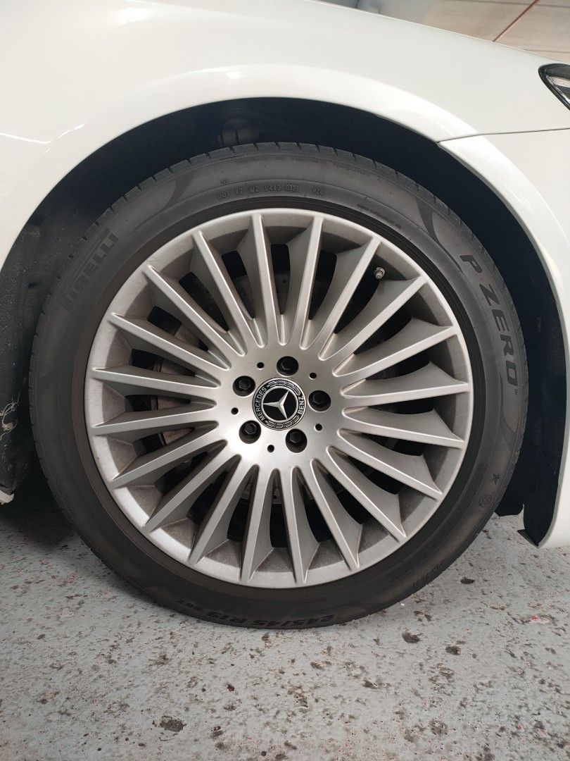 19" Mercedes Original Rim., Car Accessories, Tyres & Rims on Carousell