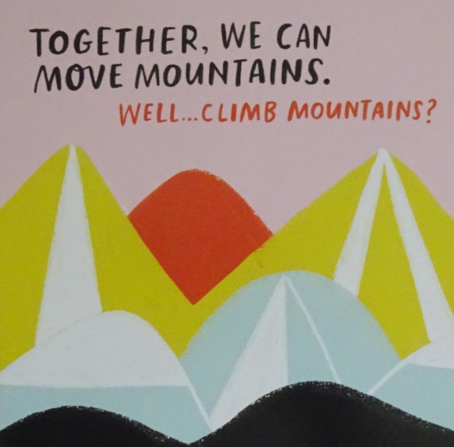 1 Go You Postcard: Together we can move mountains, Hobbies & Toys ...