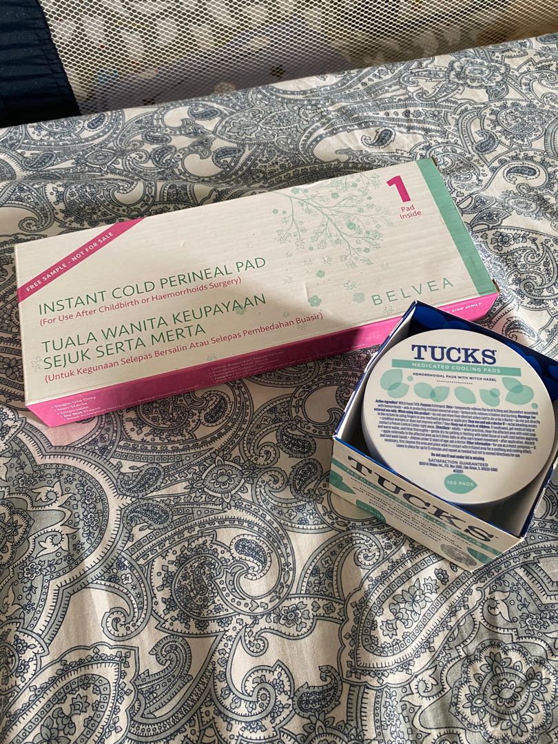 1x Cold Perineal Pad + Tucks Medicated Cooling Pads, Babies & Kids ...