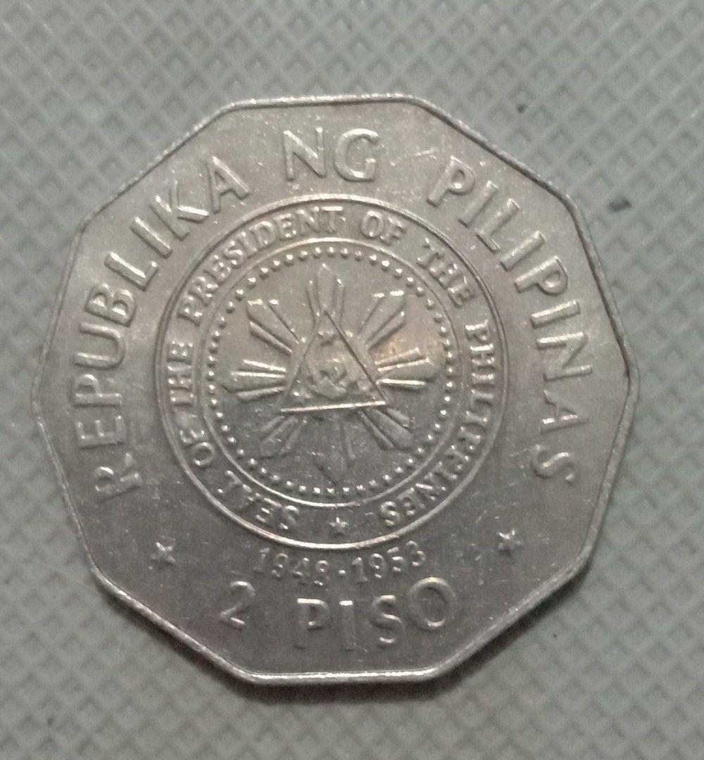 2Piso 100 years Elpidio Q. Philippine coin,good condition, Hobbies ...