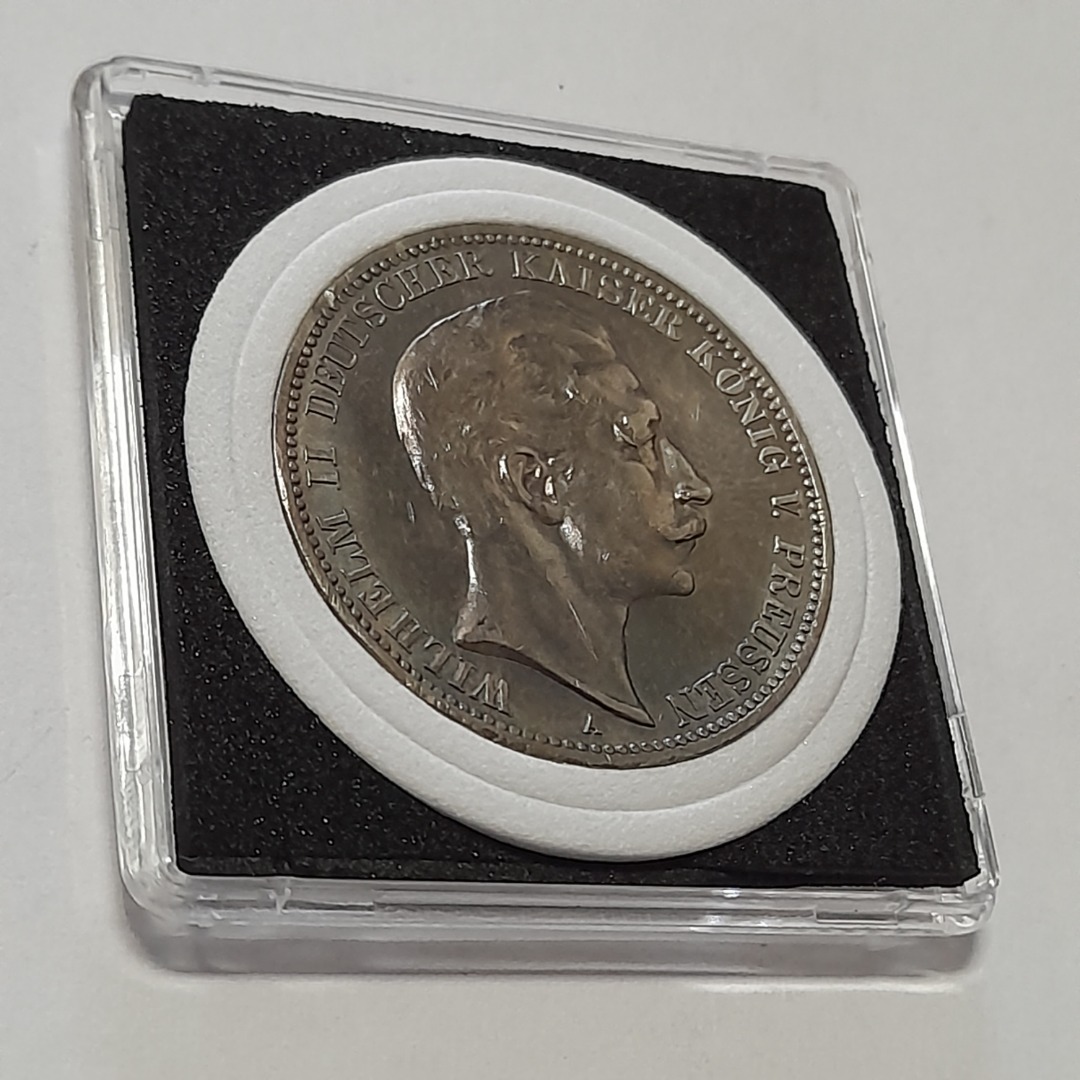 3-MARK 1910 - (.900 Silver coin) Wilhelm II, "The last German Emperor ...