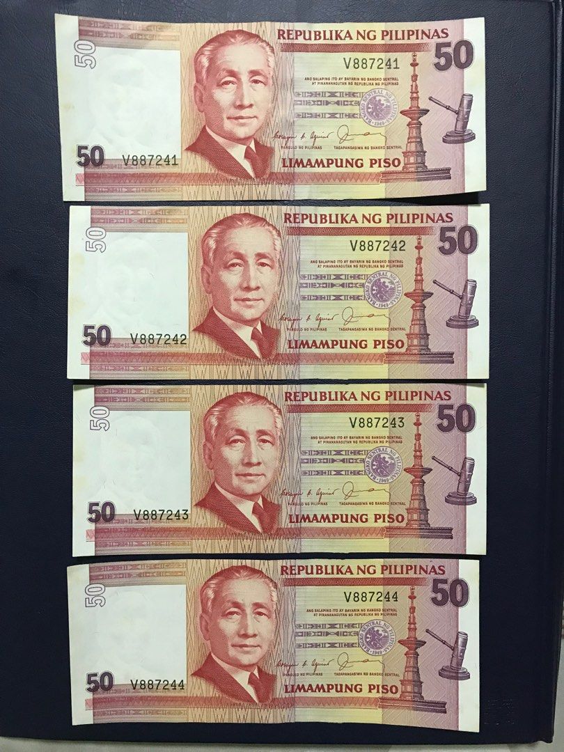 50 piso New Design Series Philippine money, Hobbies & Toys, Memorabilia ...