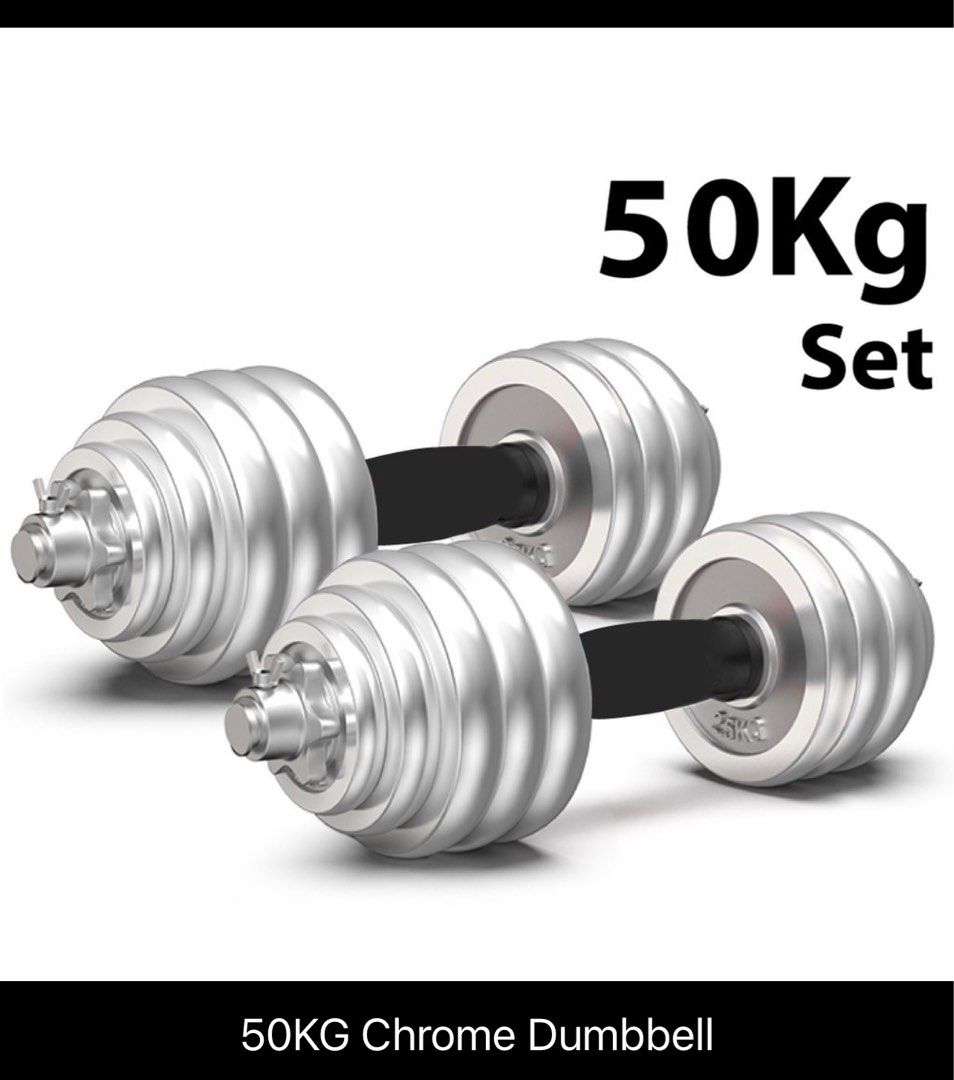 50KG Weight Set, Sports Equipment, Exercise & Fitness, Weights ...