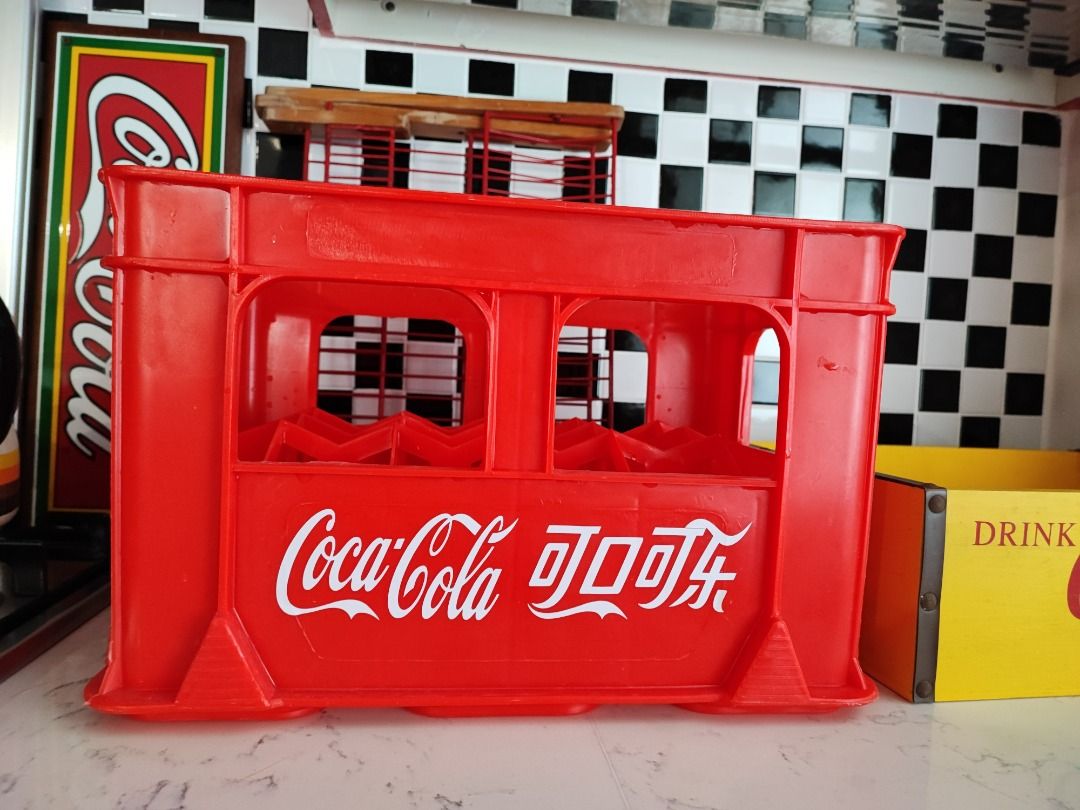 80s Retro Collectible Vintage Coke Crate Coca Cola Crate Bottle Crate ...