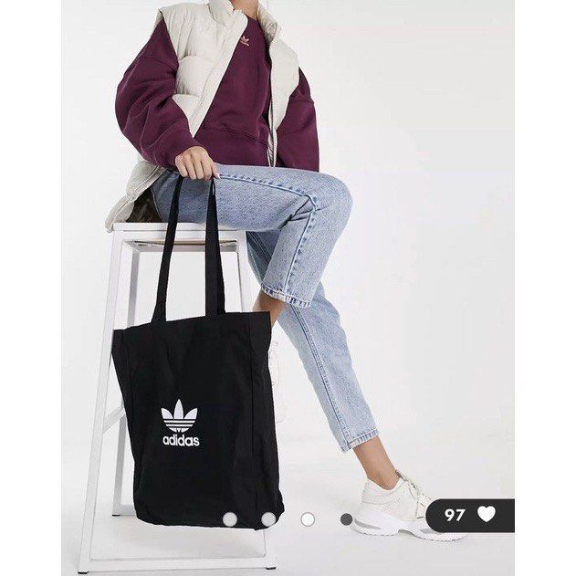 ADIDAS SHOPPER BAG ORIGINAL, Fesyen Wanita, Tas & Dompet di Carousell