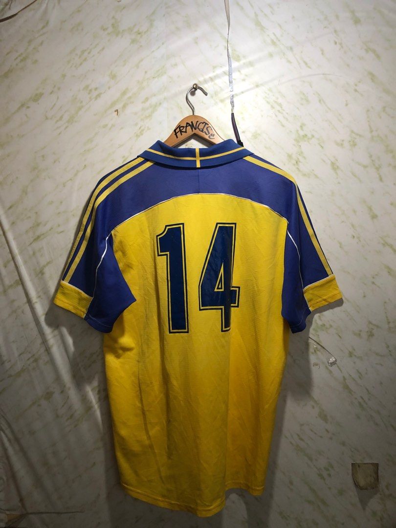 Adidas Vintage Football Kit - Sweden Home 2000s, Men's Fashion, Tops ...