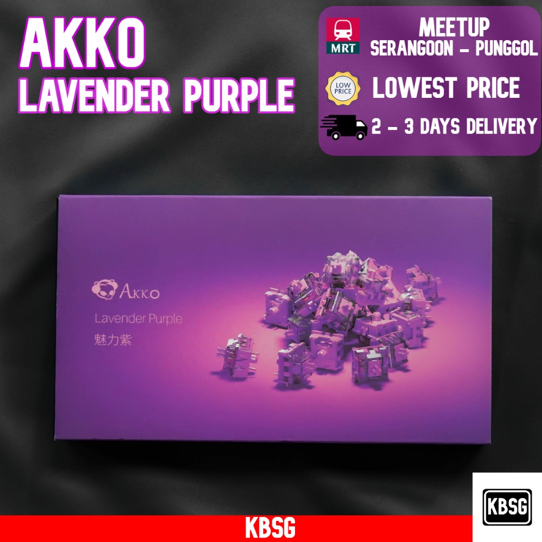 Akko Lavender Purple switch for mechanical keyboard, Computers & Tech ...