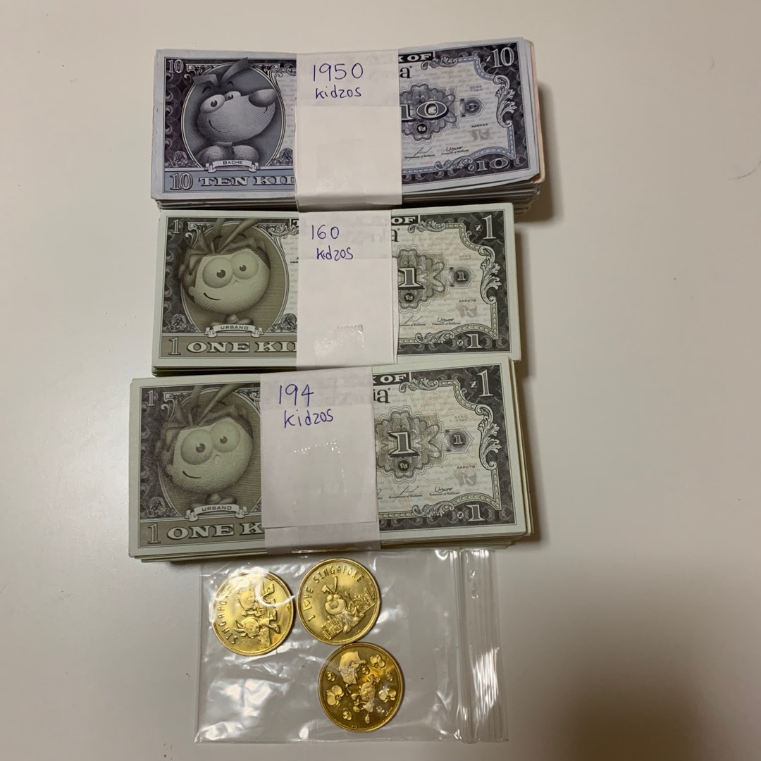 All for $15 - Brandnew 3 pieces Commemorative kidzania Singapore gold ...