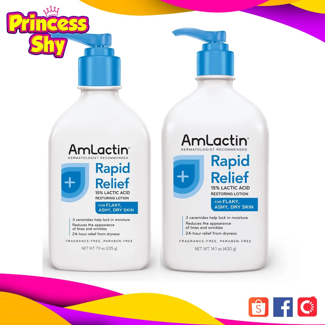 AmLactin Rapid Relief Restoring Lotion 15% Lactic Acid 7.9 oz 225g / 14.1 oz 400g, Beauty ...