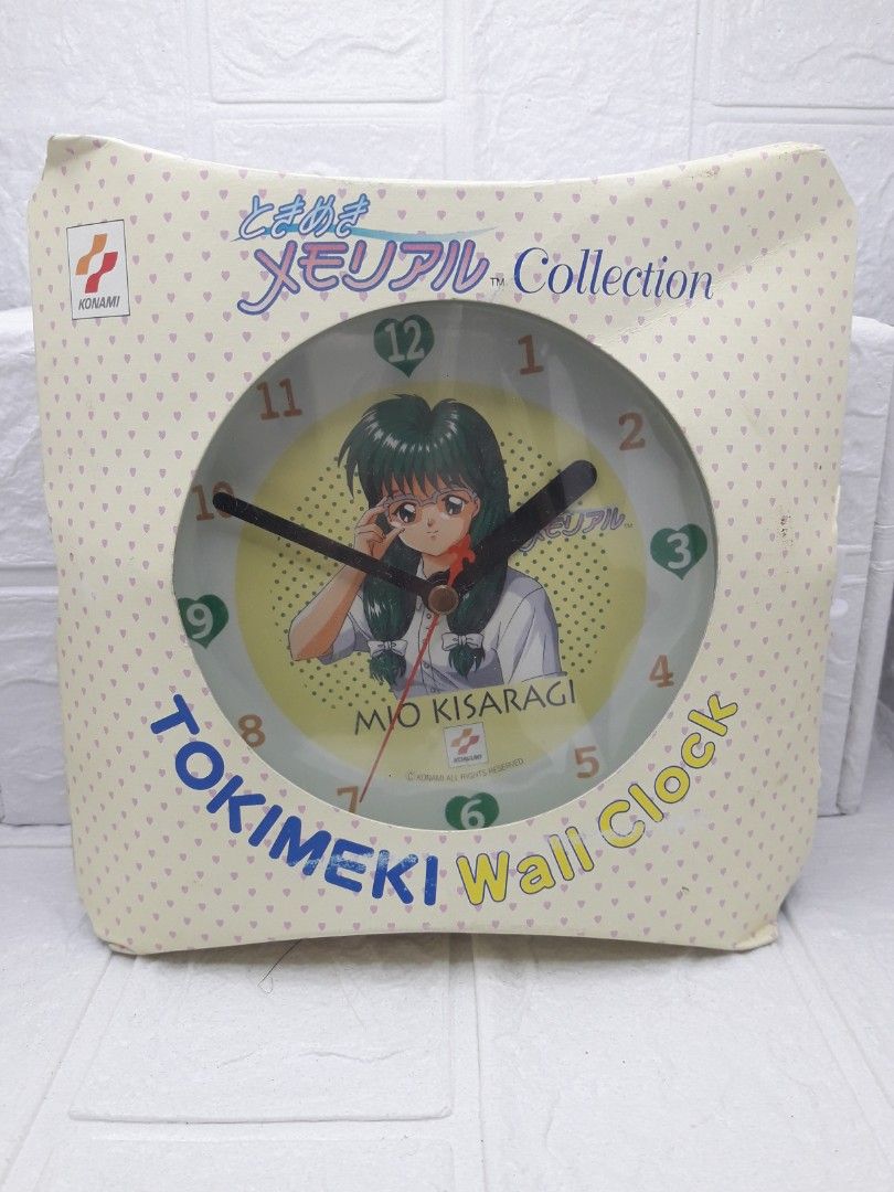 Anime Wall/Desk Clock Konami Tokimeki Wall Clock Collection, Hobbies ...