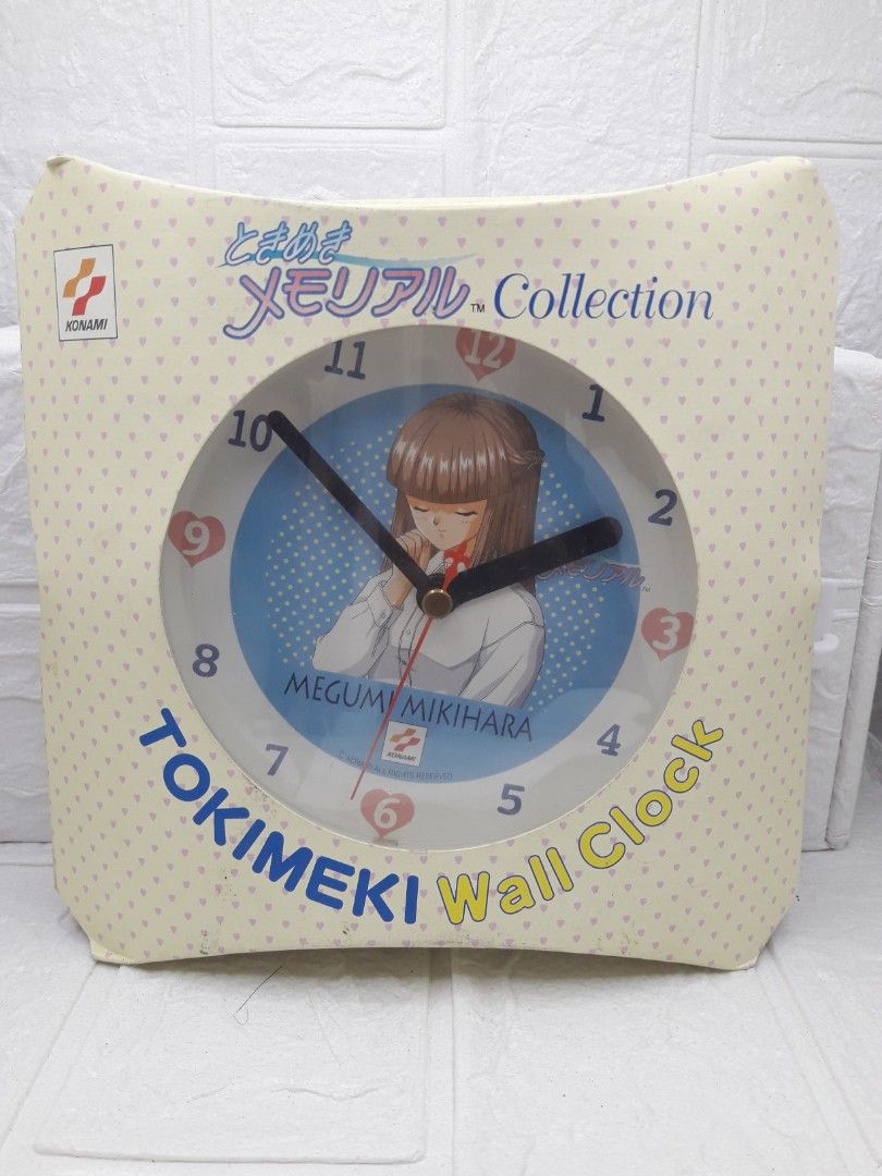 Anime Wall/Desk Clock Konami Tokimeki Wall Clock Collection, Hobbies ...