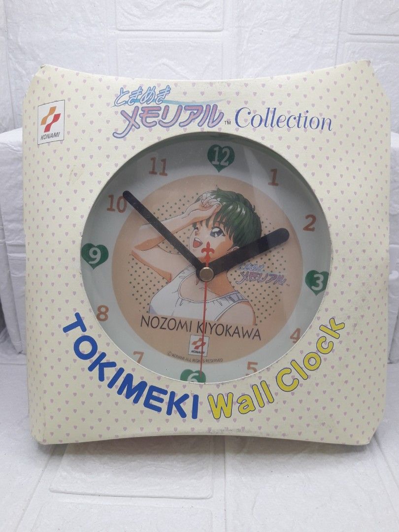 Anime Wall/Desk Clock Konami Tokimeki Wall Clock Collection, Hobbies ...