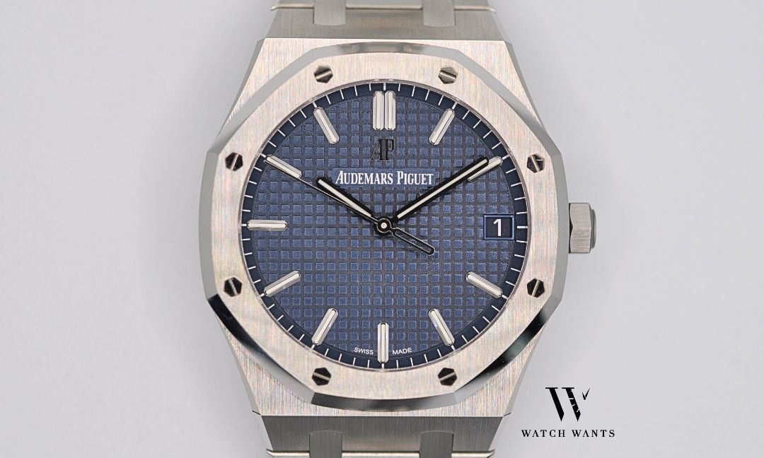 Audemars Piguet AP Royal Oak 15500ST 15500 Blue Dial 41mm Stainless ...