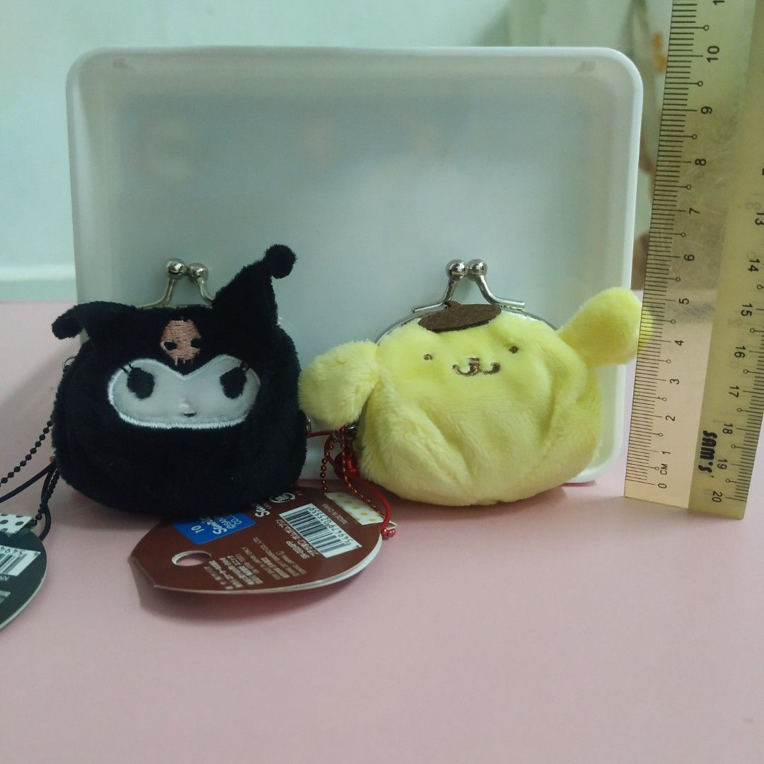 Authentic Sanrio Kuromi and Pompompurin cute pouch, Hobbies & Toys ...