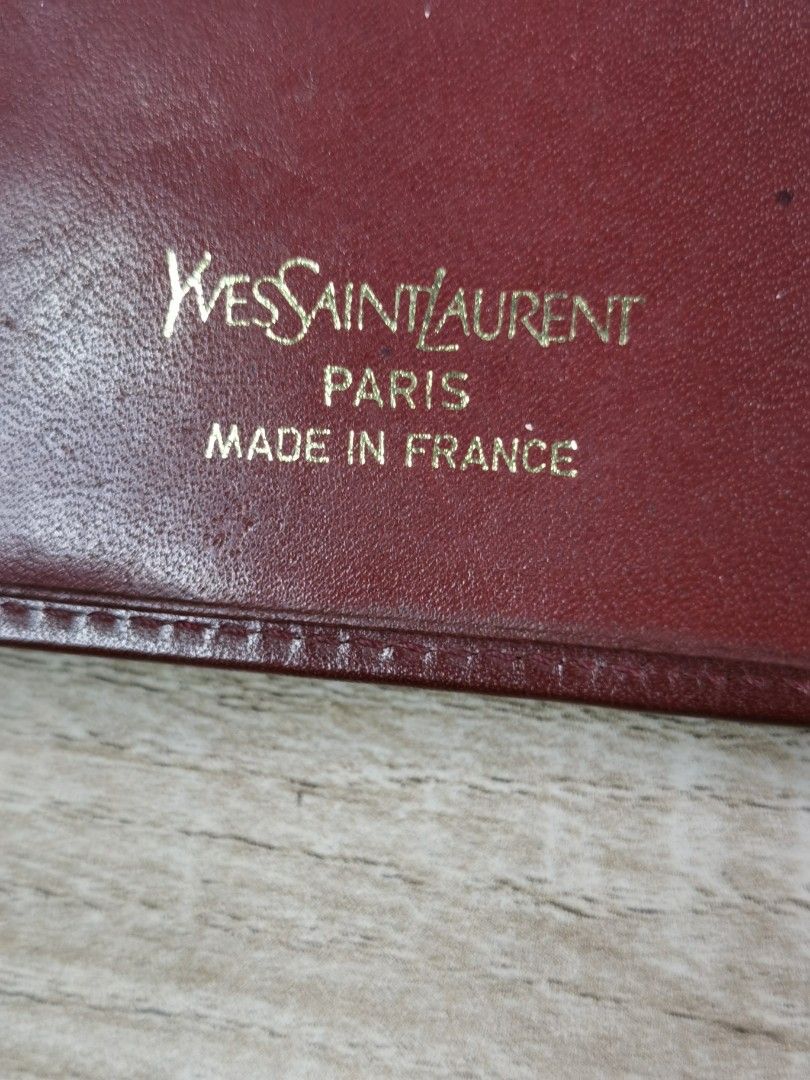 Authentic YSL slim bifold wallet vintage, Luxury, Bags & Wallets on ...