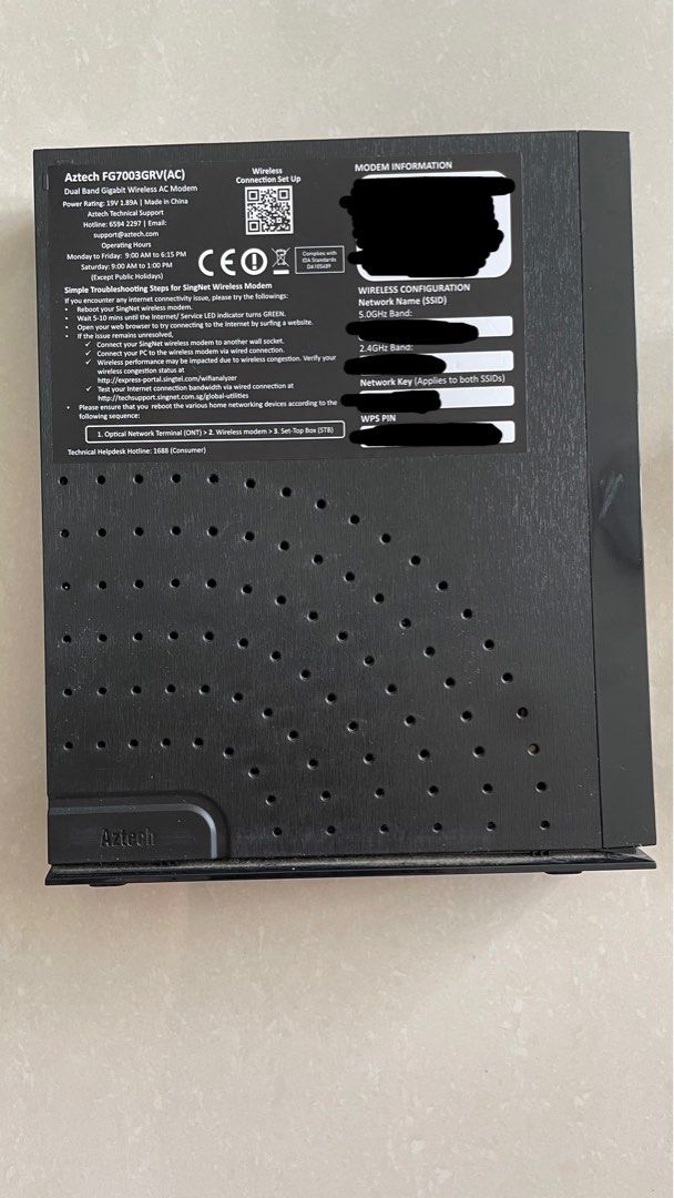 Aztech FG7003GRV(AC) Wireless Router, Computers & Tech, Parts ...