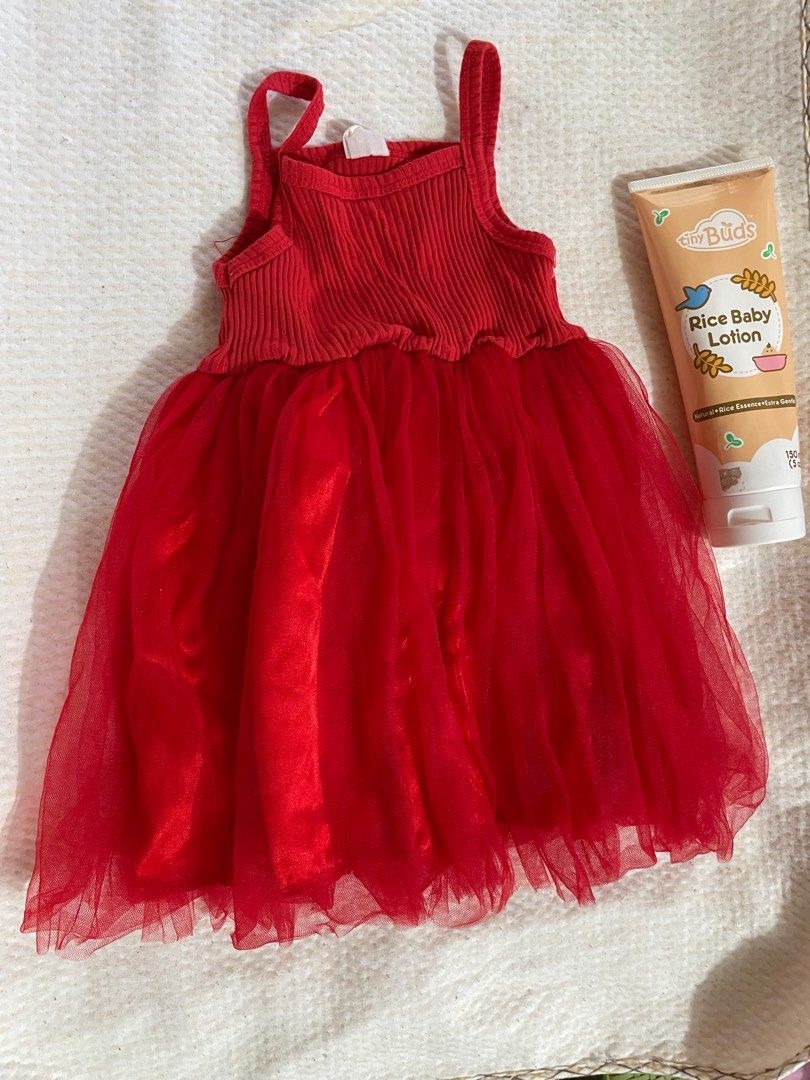Baby red dress, Babies & Kids, Babies & Kids Fashion on Carousell