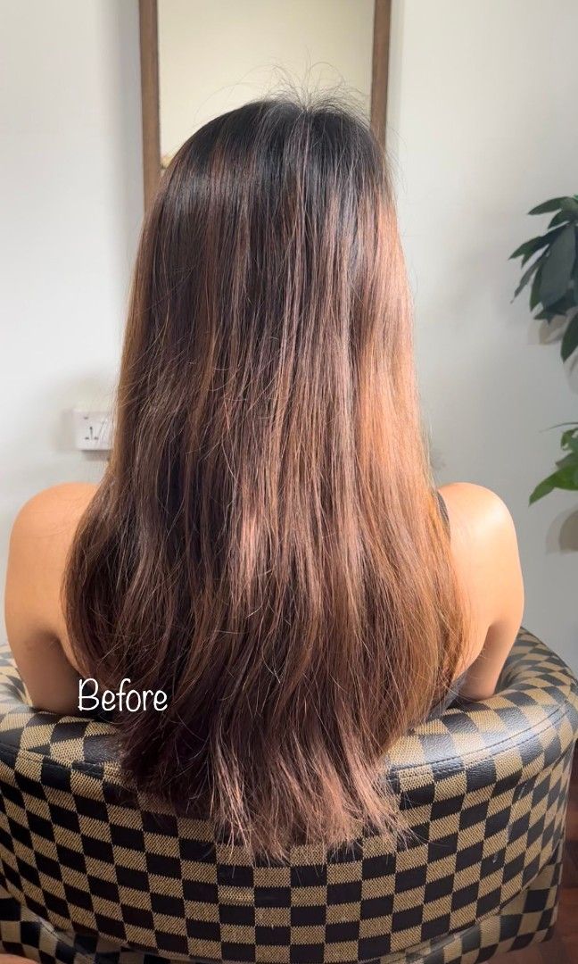 Balayage highlight without bleach included hair cut, Beauty & Personal ...