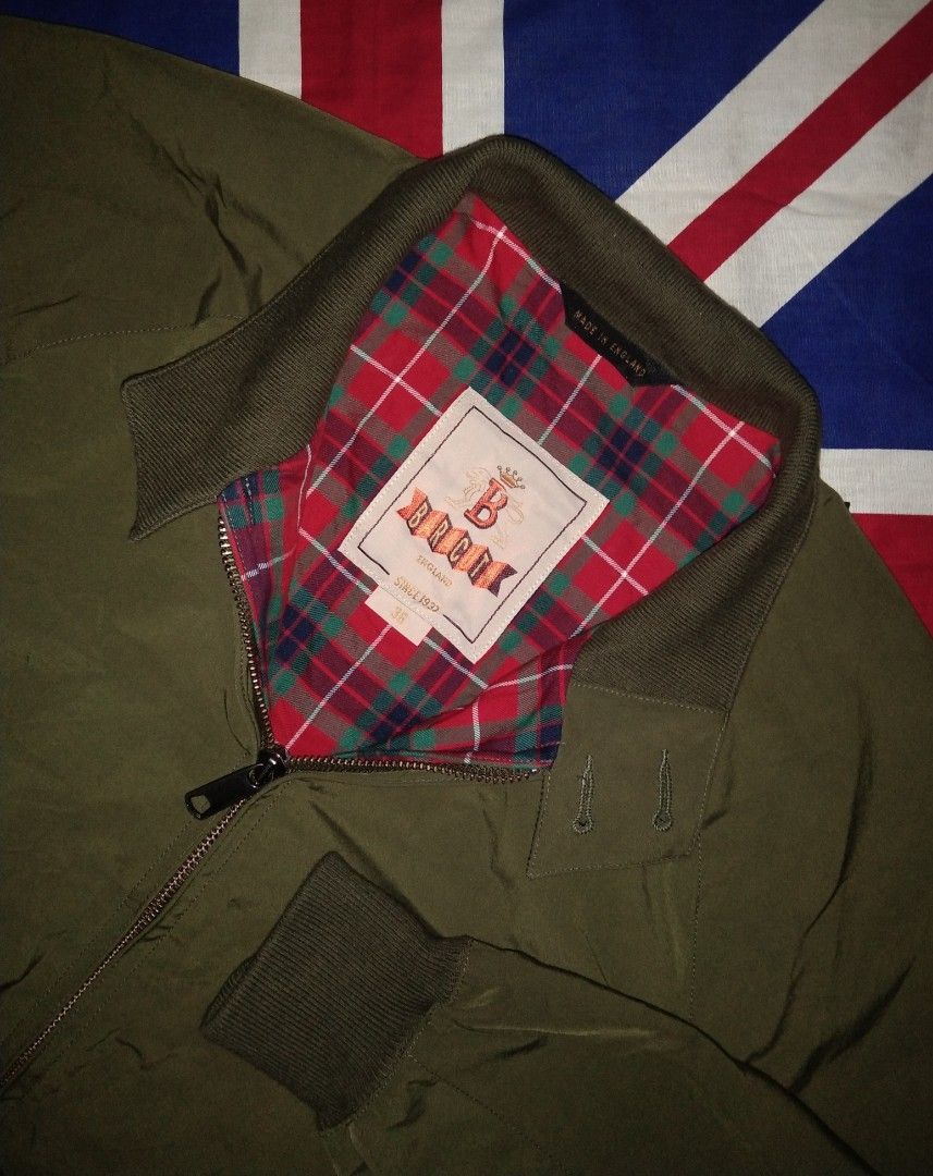 BARACUTA G9 HARRINGTON JACKET - ARMY GREEN MADE IN ENGLAND #bensherman ...