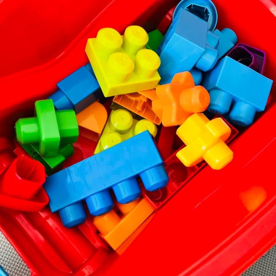 BIG SIZE MegaBloks Cart Wagon Shapes Sorting Montessori, Hobbies & Toys ...