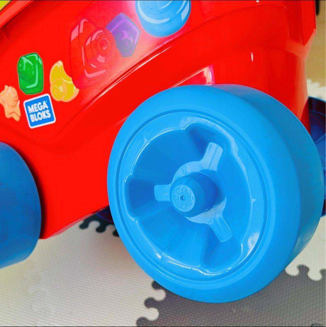 BIG SIZE MegaBloks Cart Wagon Shapes Sorting Montessori, Hobbies & Toys ...