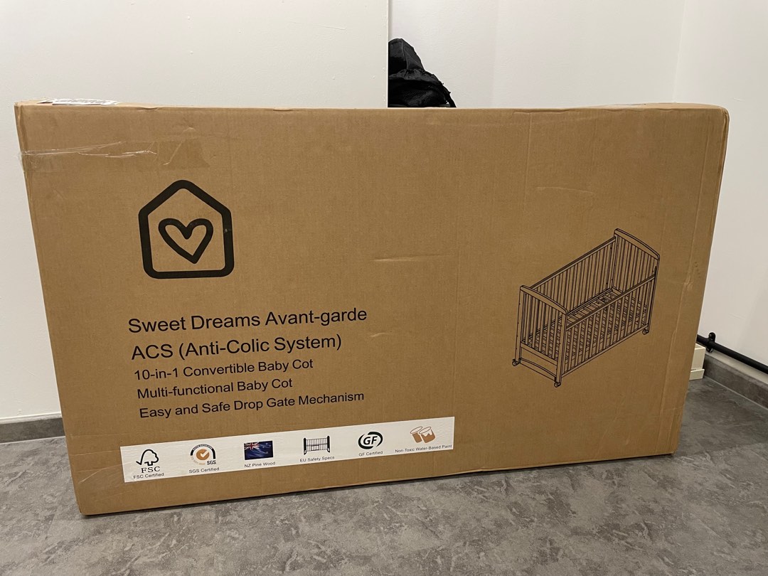[BNIB] Palette Box Sweet Dreams Avant Garde 10-in-1 Convertible Baby ...