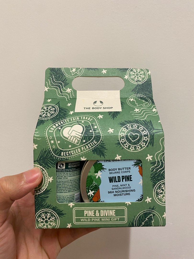 Body Shop Pine & Divine mini gift, Beauty & Personal Care, Bath & Body ...