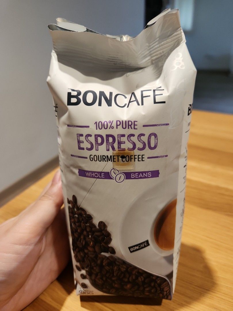 Boncafe 100% Pure Espresso Whole Beans, Food & Drinks, Beverages on ...