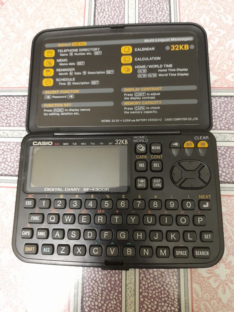 Casio digital diary, 電腦＆科技, 商務用科技產品 - Carousell
