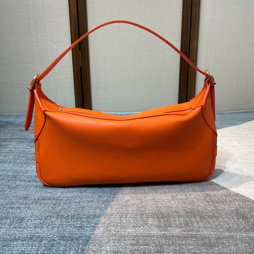 Celin Romy underarm zipper tote shoulder baguette hobo bag casual chest ...
